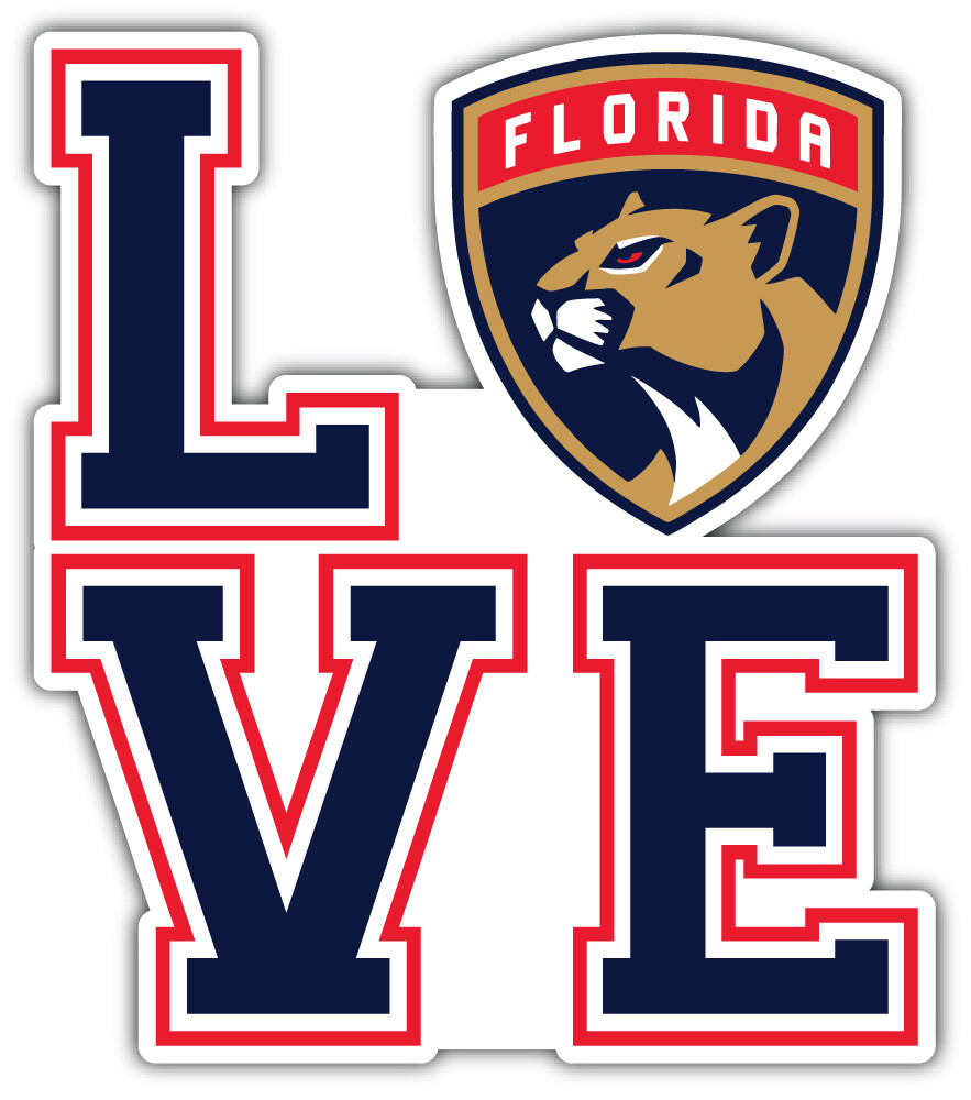 Florida Panthers Love NHL Sport Car Bumper Sticker Decal "SIZES'' | eBay