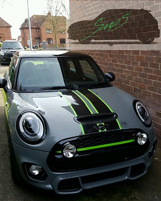 Matt Lime Green Mini Pin stripe decals R53 to F60 SMPS2012 | eBay