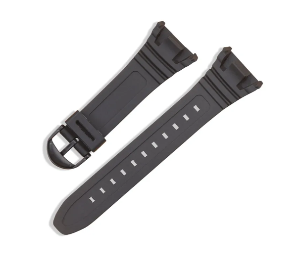 W96 Black Resin Casio Replacement Watch Strap/Band to fit W-96H | Black ...
