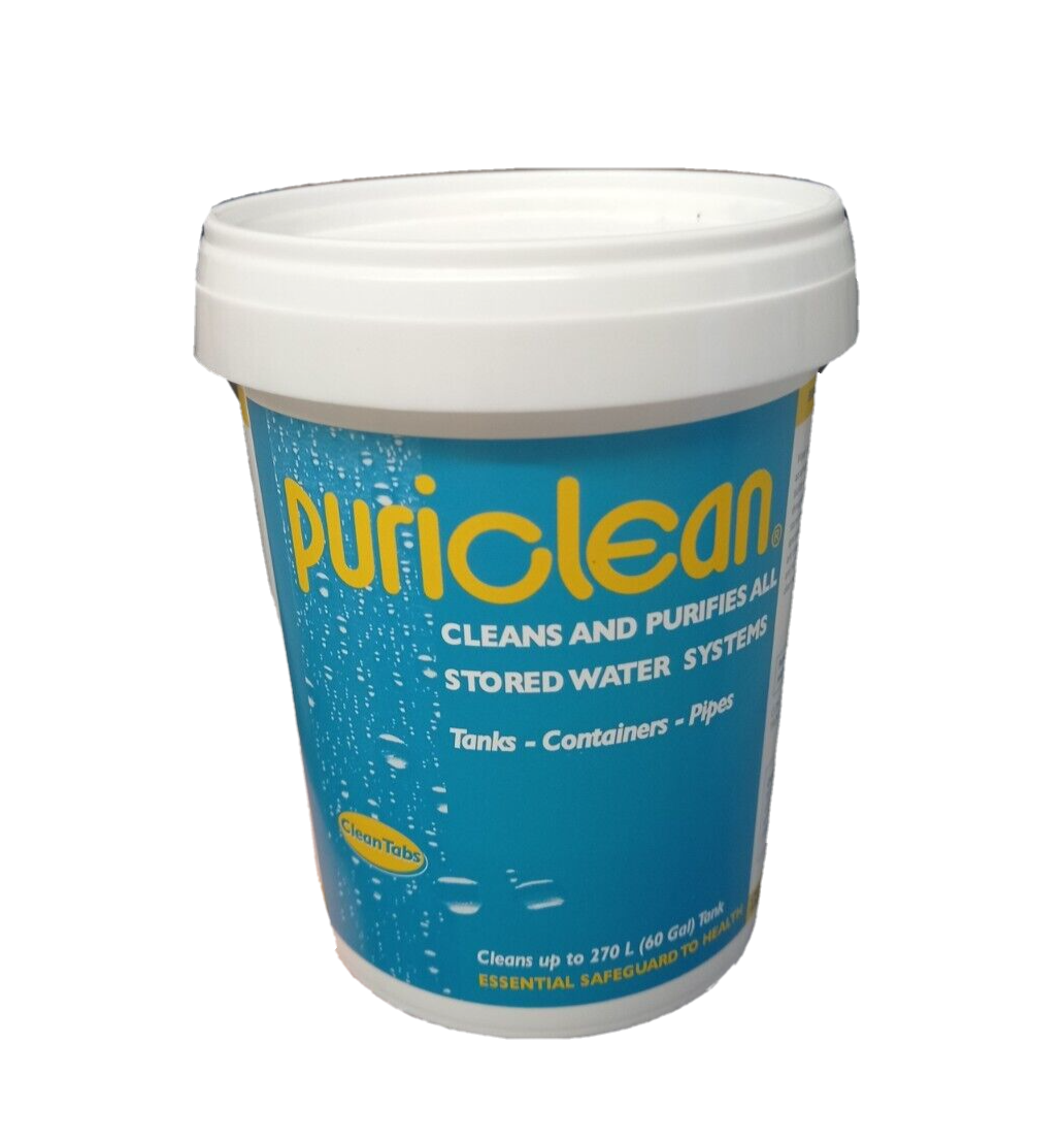 Puriclean Caravan Motorhome Water Tank System Cleaner Pipe steriliser ...