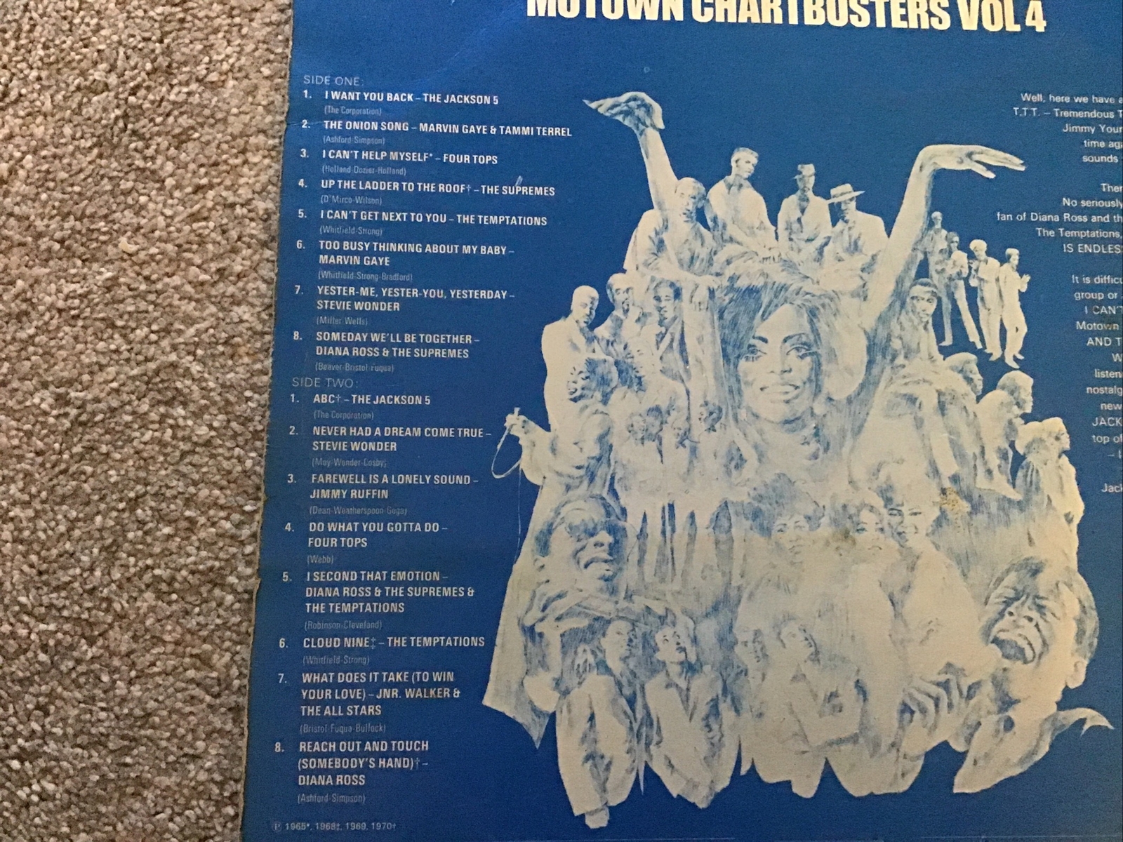 Motown Chartbusters Vol 4 - Various Artists 12” Vinyl LP Album Record ...