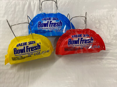 Bowl Fresh Value Size Bowl Deodorizer Hanging Mount 4 oz. 3 pack. | eBay