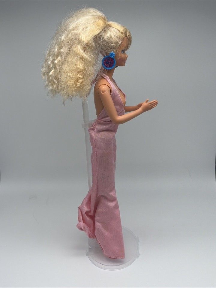 Barbie Doll 1966 Mattel Inc Blue Eyes Blonde Hair Blue Earrings Vintage ...