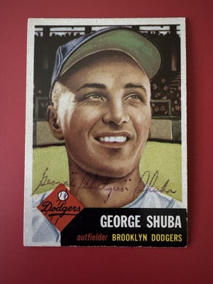 1953 Topps - George Shuba #34 Autograph | eBay