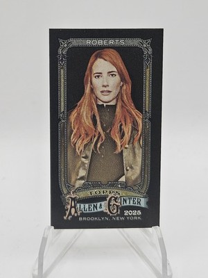 2025 Topps Allen & Ginter X #286 Emma Roberts Black Mini SP | eBay