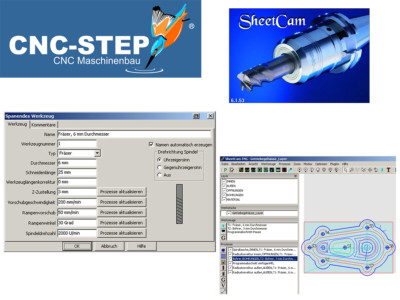 SheetCAM TNG CAM Software deutsche Bedienoberfläche Bedienungsanleitung ...