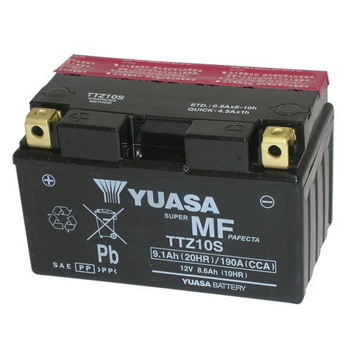 Battery Yuasa TTZ10S-BS 12V 8,6AH Honda CBR RR Fireblade (Sc50) 954 ...