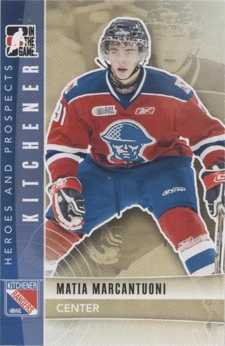 2011-12 In the Game Heroes and Prospects - Matia Marcantuoni #22 (RC ...