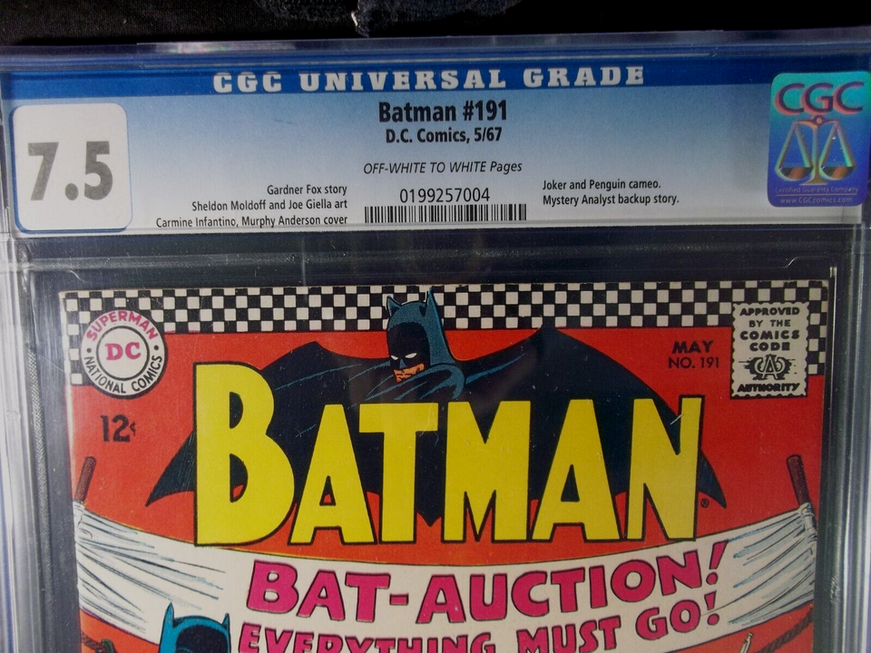 Batman #191 CGC 7.5 Joker and Penguin app. vintage DC comics | eBay