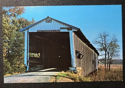 Crooks Bridge 12 Rockville Parke Indiana Covered Burr Arch Postcard | eBay