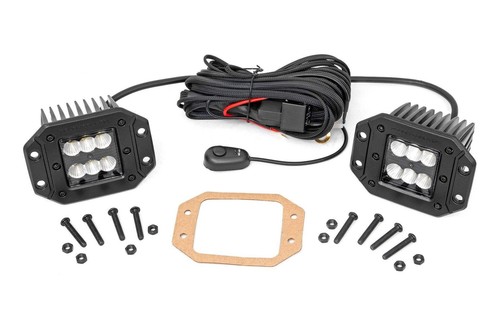2 Inch Black Series LED Light Pods | Pair | Flood | Flush Mount | eBay