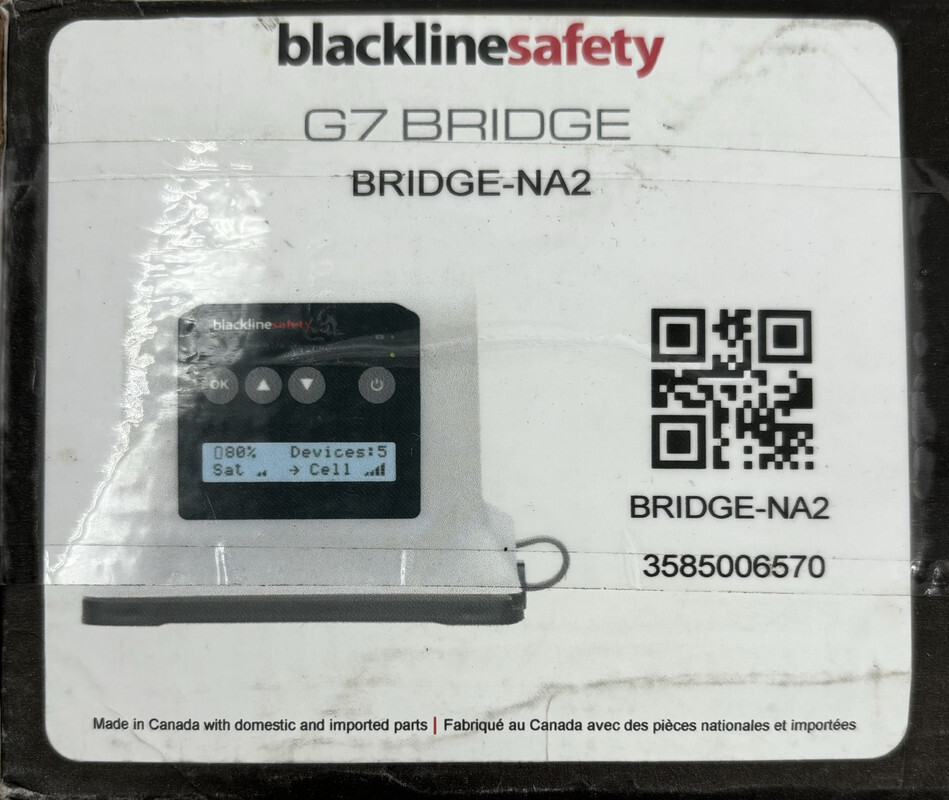 BLACKLINE SAFETY 102313 BRIDGE-NA2 G7 BRIDGE PORTABLE BASE STATION | eBay