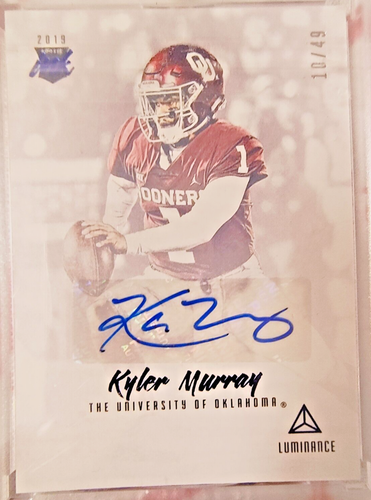 Kyler Murray 2018 Luminance Auto Autograph Rookie RC #/49 OU Sooners ...