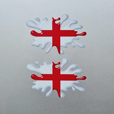 2x Small England English Flag Splat Vinyl Sticker For Car Van Window ...