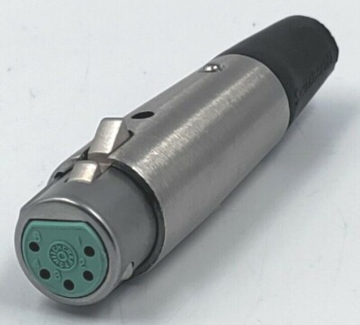 Switchcraft A5F Female 5 Pin XLR Cable Mic Cord Inline Connector Silver ...