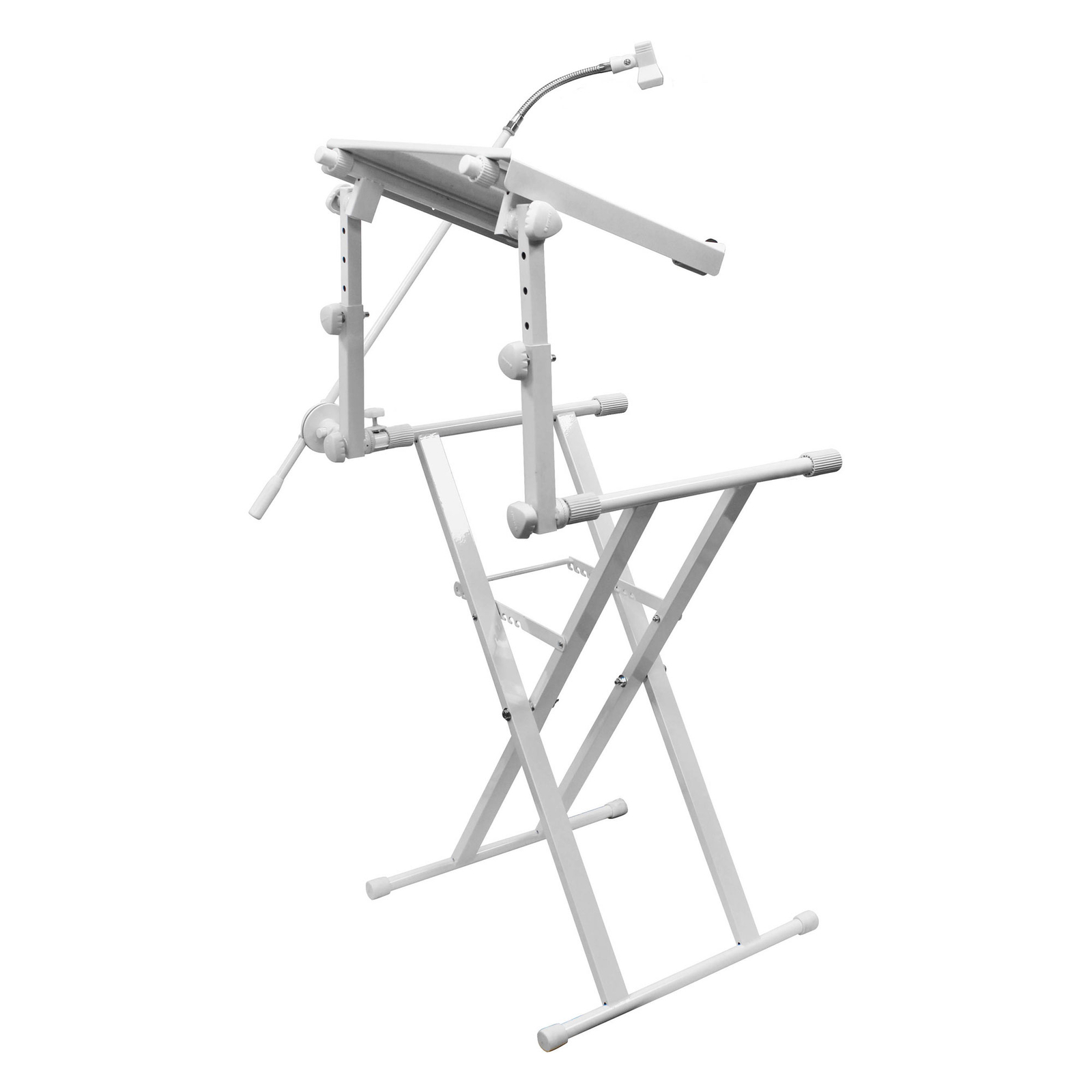 Odyssey LTBXS2MTCPWHT Combo Dual Tier Heavy-duty Folding Stand Laptop ...