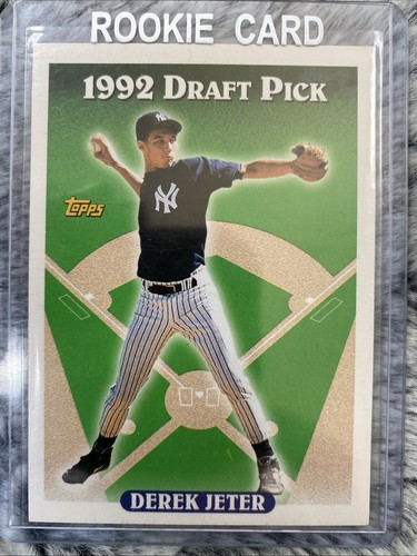 1993 Topps Draft Pick 1992 Derek Jeter New York Yankees #98 Rookie RC B ...