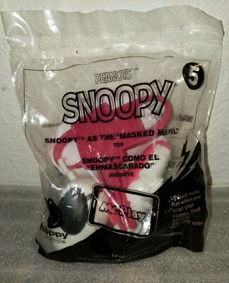 McDonald's Peanuts Snoopy #5 Snoopy as the "Masked Marvel" New | eBay