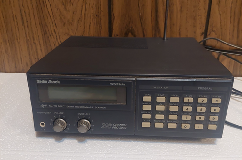 Radio Shack Scanner Hyperscan Pro 2032 model 20 049 works 200 channels ...