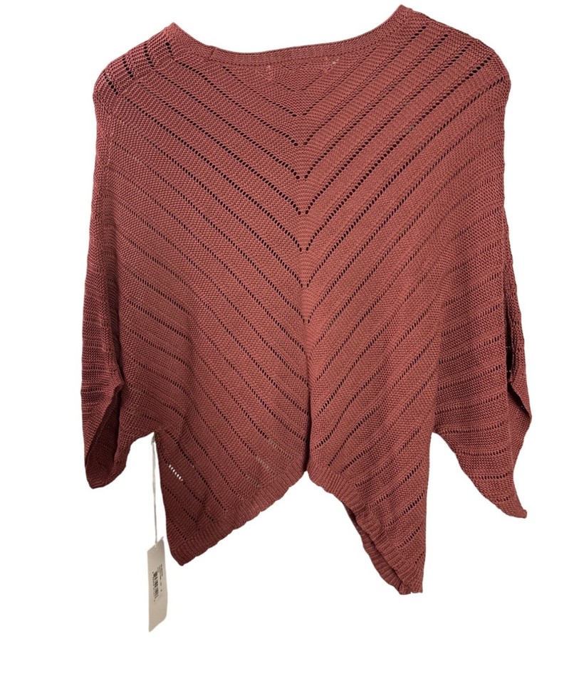 Bishop + Young Zen Sweater Chai Chevron Knit Womens M Sharkbite Hem New ...