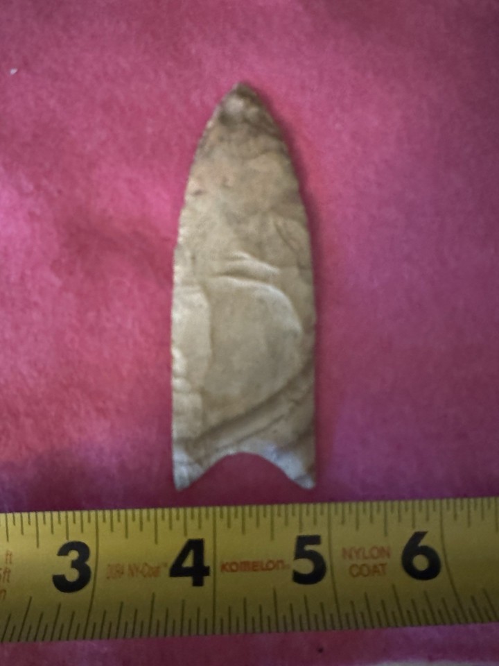 Rare Double Fluted Native American Paleo Clovis Point Arrowhead ...