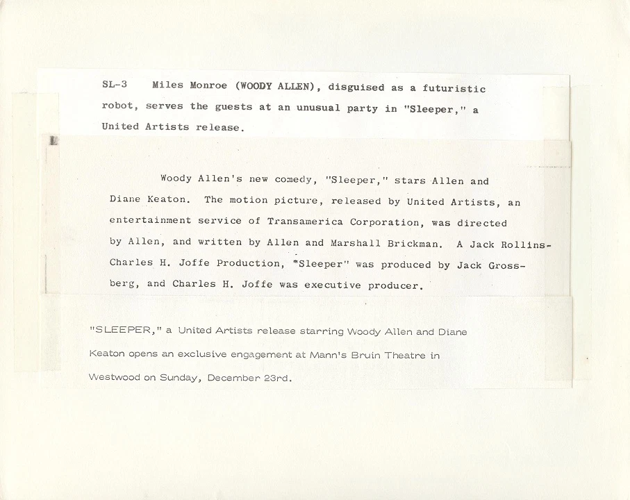 Woody Allen Sleeper Robot