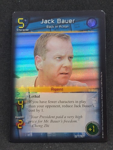 2007 24 TCG Card #DO11/96F Jack Bauer Foil ^zO | eBay