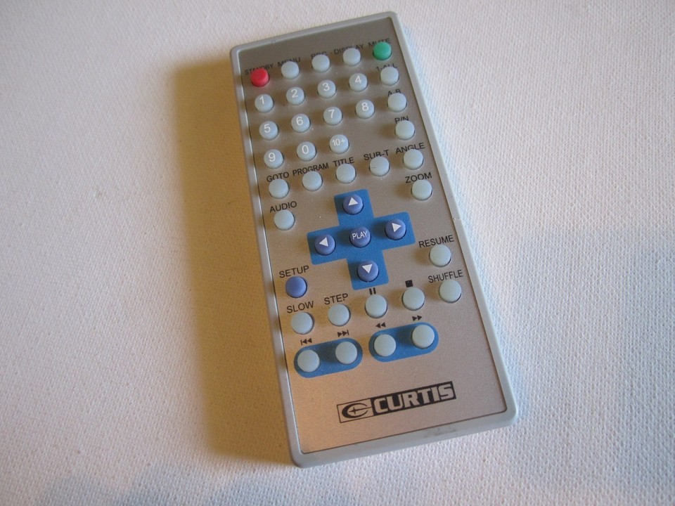 CURTIS Remote control for Curtis DVD8007B 7-Inch LCD Portable DVD ...