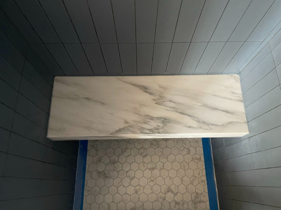 Rectangular Floating Shower Bench -Schluter Kerdi-Board 2"- L36 ...