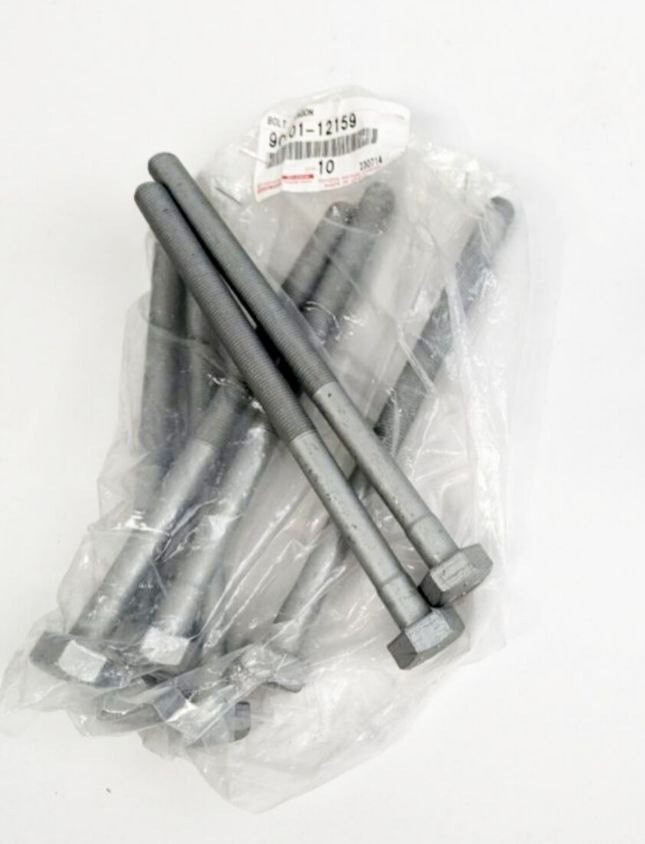 GENUINE Toyota Hilux 4Runner 90101-12159 Front Torsion Bar Anchor Bolt ...
