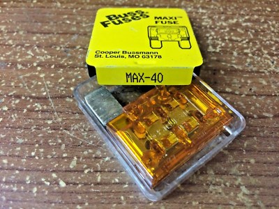 Bussmann BP/MAX-40 40 Amp Maxi Blade fuse Made in USA | eBay