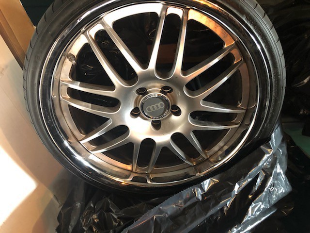 Used 20 inch rims and tires. I had them on my Audi RS4 for one season ...