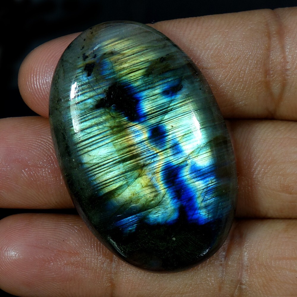 85.90 Cts Brilliant Stone Multi Fire Spectrolite Labradorite Cabochon ...