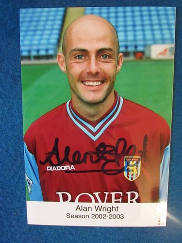 HAND SIGNED - Alan Wright - Aston Villa - 1995-2003 - 6"x4" Photo Card | eBay UK