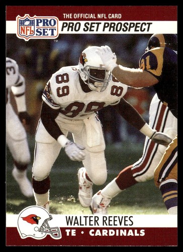 1990 Pro Set Walter Reeves Rookie Phoenix Cardinals #747 | eBay