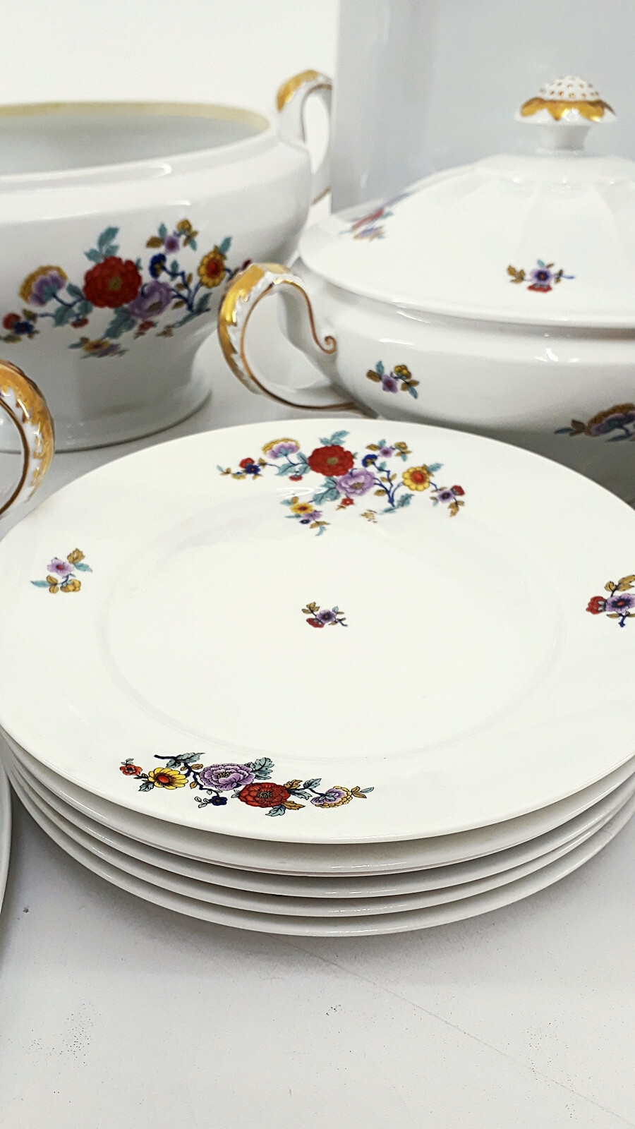 Speiseservice KRAUTHEIM SELB BAVARIA Porzellan 25teilig 6 Personen weiß ...