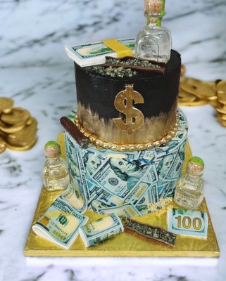 Edible 100 Dollar Bills For Cake Decorating Money Cake Toppers Edible ...