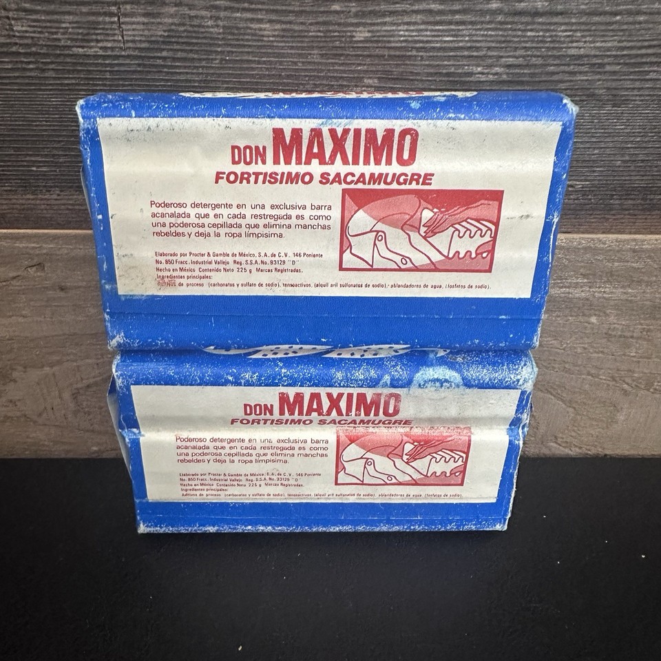Lot Of 2 Vintage Don Maximo Detergent Soap Detergent Stain Remover ...