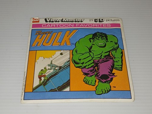 Vintage View-Master Incredible Hulk 3 Reel Set Packet Good Shape | eBay
