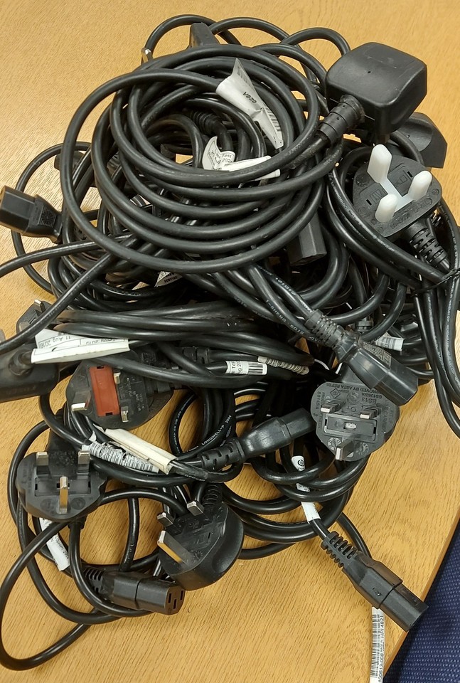 Job lot of 43 USED Kettle Lead Cable Power UK Plug Cord 3 Pin UK | eBay UK