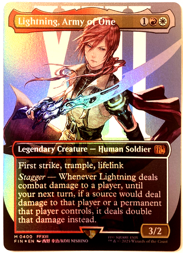 MTG Lightning, Army of One (Borderless Foil) Final Fantasy 0400 NM | eBay
