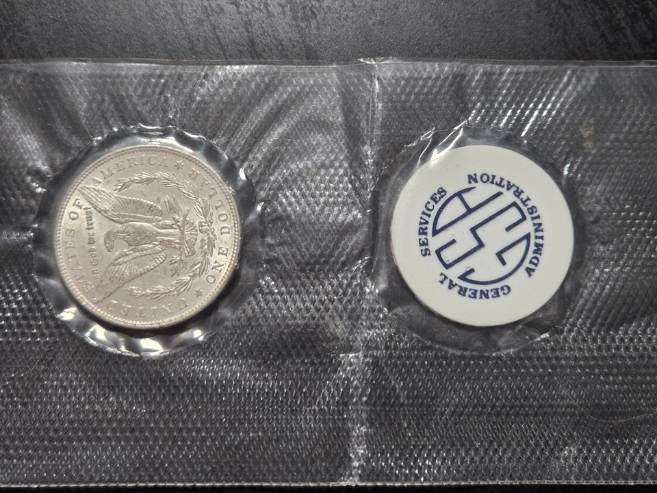 1885 Morgan Silver Dollar GSA Soft Pack with Original Envelope (Z-1147 ...