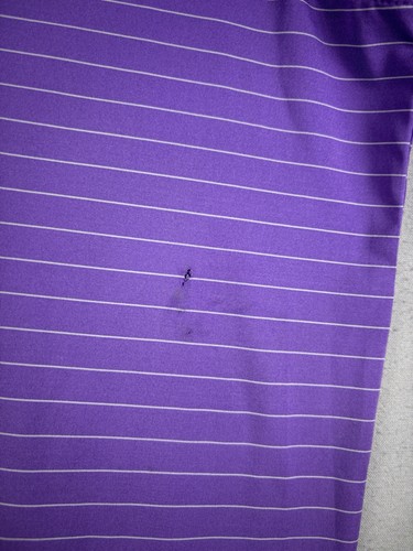 Footjoy Polo Shirt Mens 2XL Purple Striped Golf Golfing Outdoors TPC ...