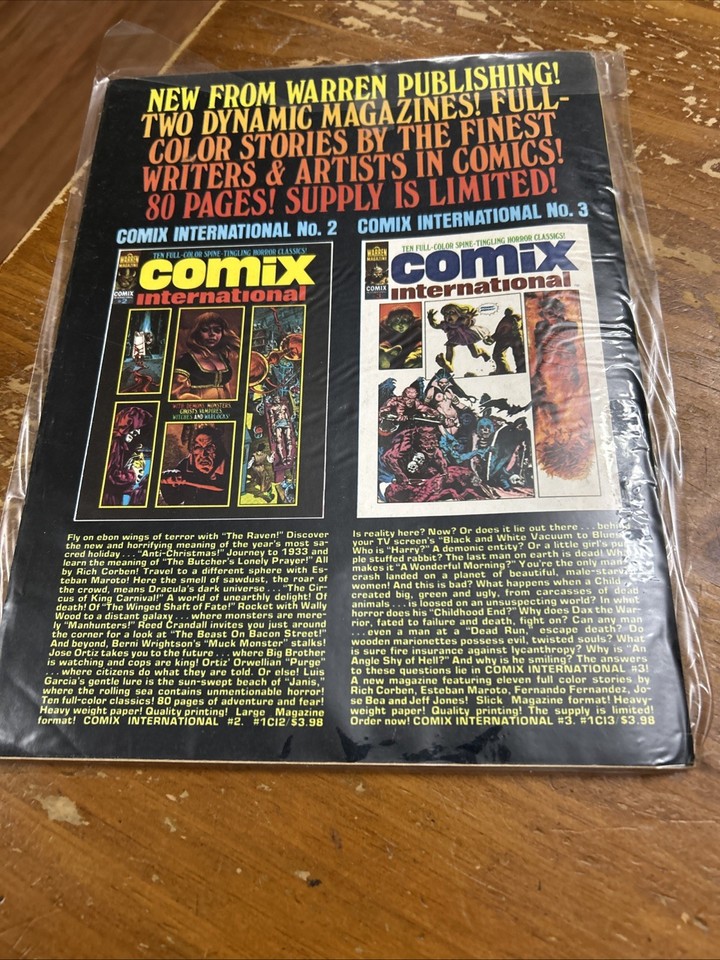 Creepy # 80 Warren Comic Book Magazine Horror Fear Scary Monster 2 J312 ...