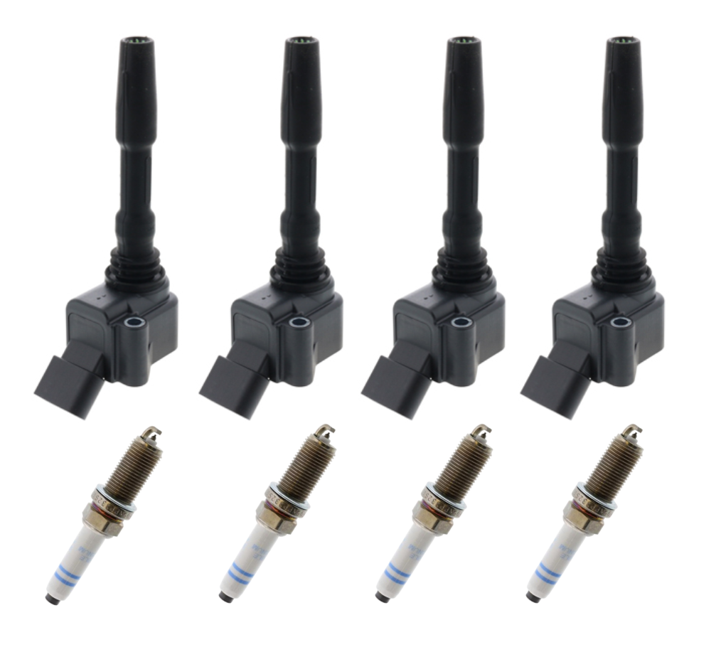 4xIgnition Coils w/ 4x BOSCH Spark Plugs for VW Golf 1.8L L4 Golf R | eBay