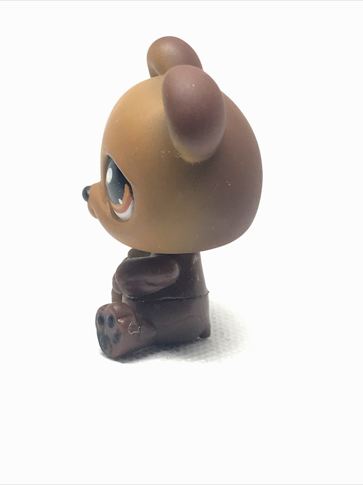 Littlest Pet Shop LPS #395 Brown Bear Panda Around the World Orange ...