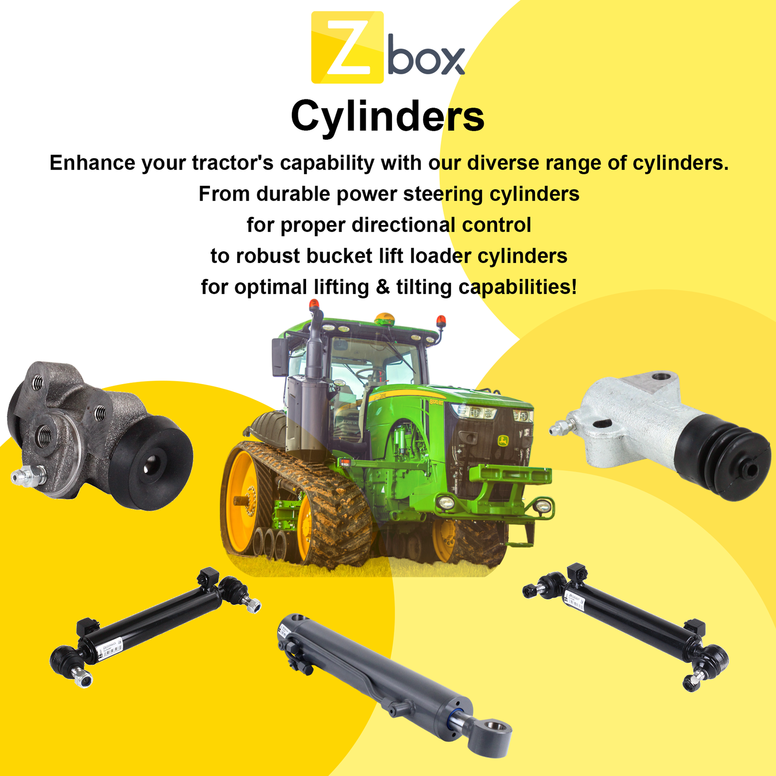 Power Steering Cylinder 85999337 for Ford 675D 655D 575D 555D | eBay