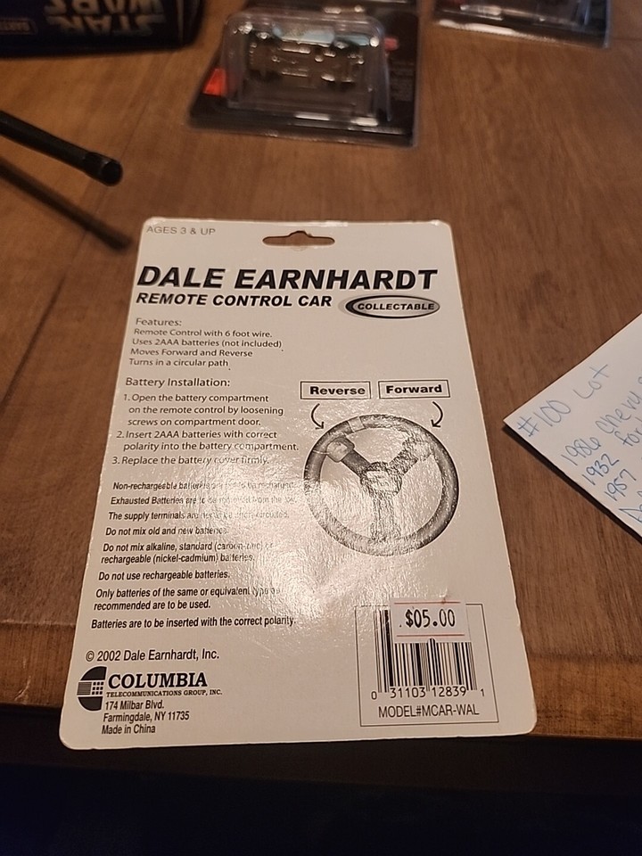 Dale Earnhardt Nascar 2002 Columbia Remote Control Car Collectable NIB ...