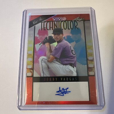 2024 LEAF VIVID JORDY VARGAS NOW IN TECHNICOLOR AUTO 1/8 ROCKIES | eBay