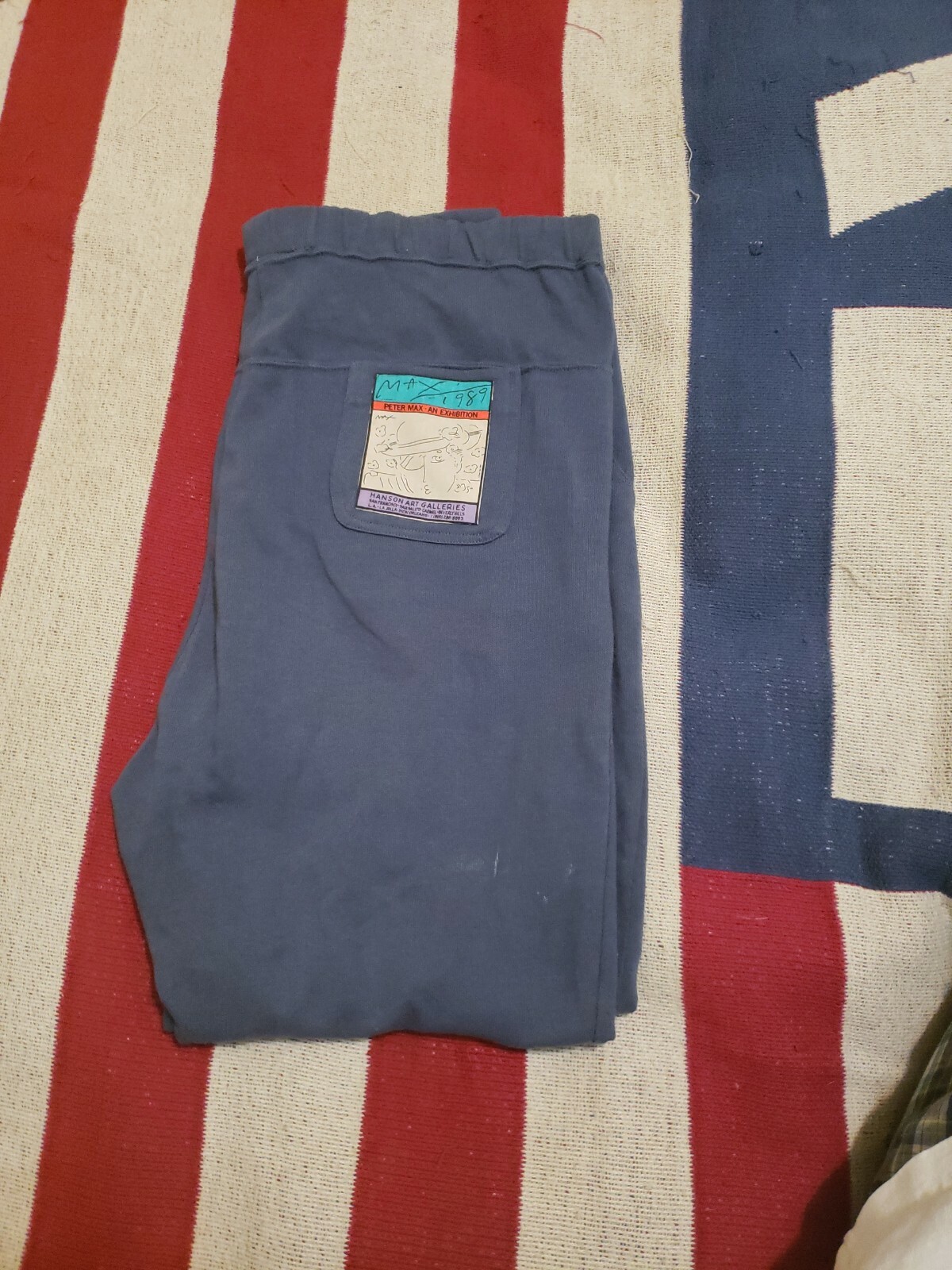 Vintage 1989 Peter Max Neo Max Art Sweatpants XL - Gem